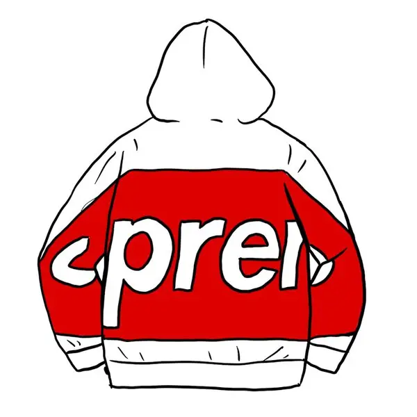 Supreme Big Logo Hooded Sweatshirt - White