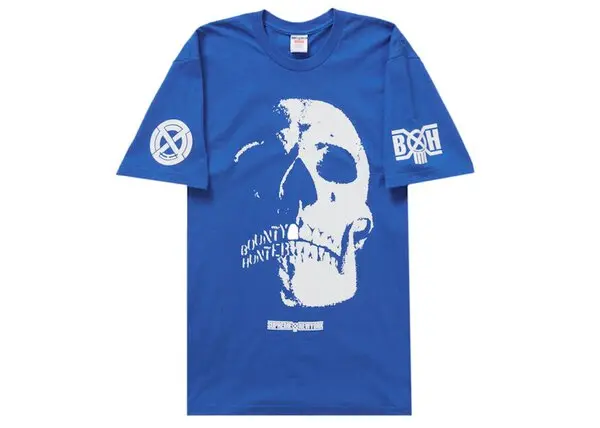 Supreme Bounty Hunter Skulls Tee Shirt - Blue