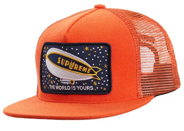 Supreme Blimp Mesh Back 5-panel Cap - Orange