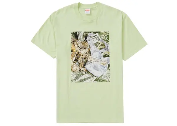 Supreme Bling Tee Shirt - Pale Mint