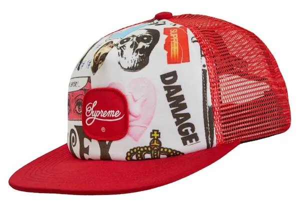 Supreme Blood Lust Mesh Back 5panel Cap - Red