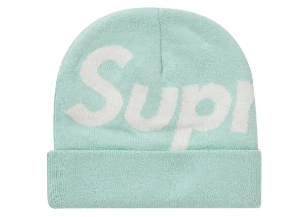 Supreme Logo Beanie - Turquoise