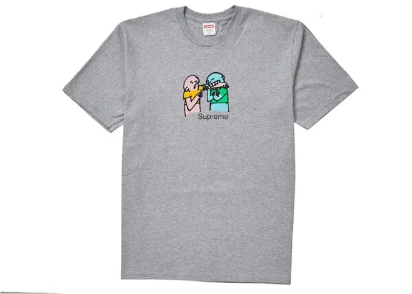 Supreme Bite Tee Shirt - Heather Grey