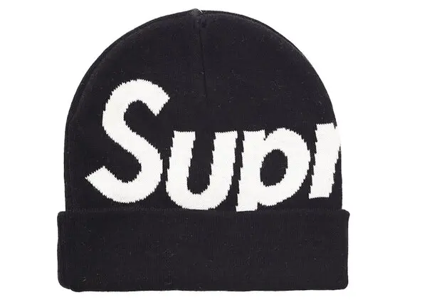 Supreme Big Logo Beanie - Black