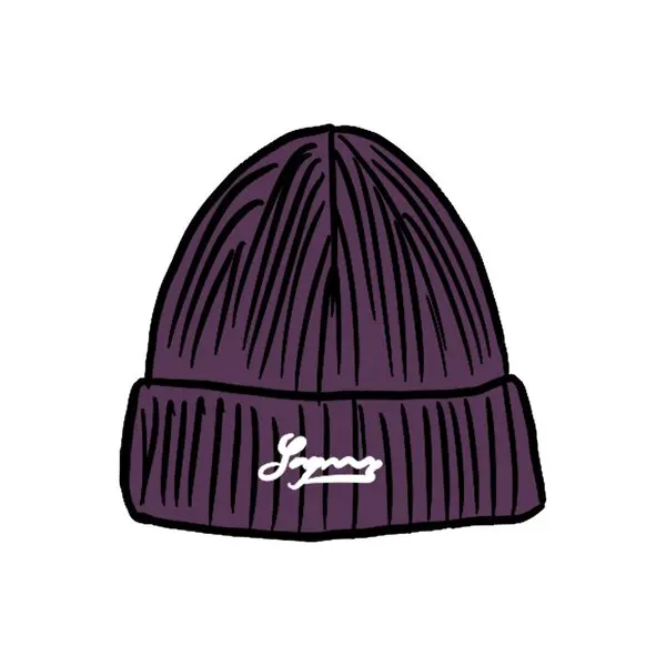 Supreme Bleached Rib Beanie - Purple