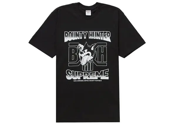Supreme Bounty Hunter Wolf Tee Shirt - Black