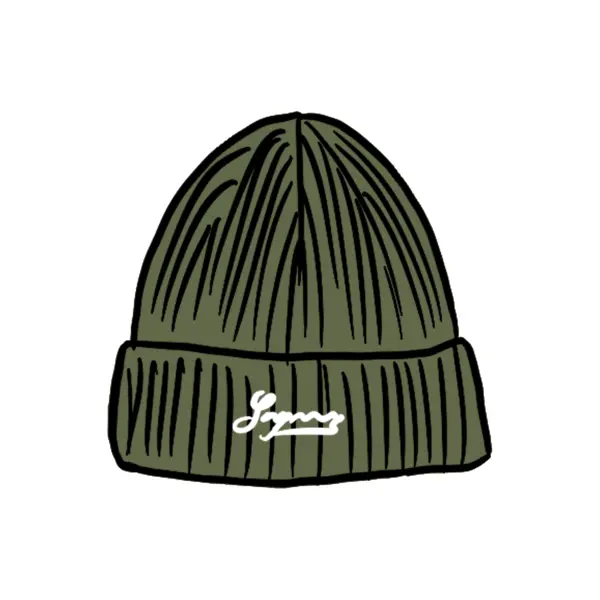 Supreme Bleached Ribbed Beanie - Olive