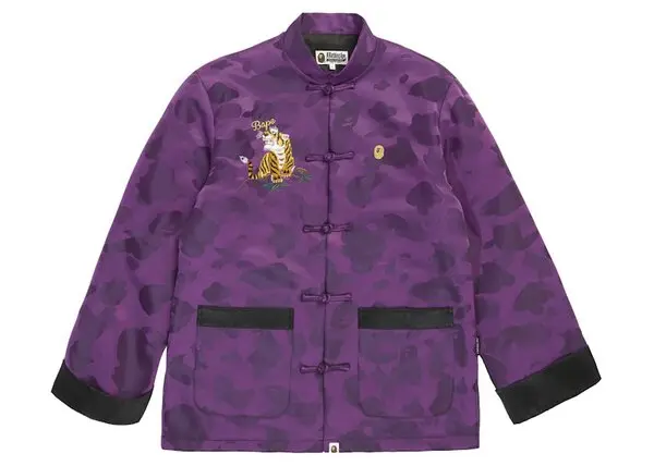 A BATHING APE Camo Padded China Jacket