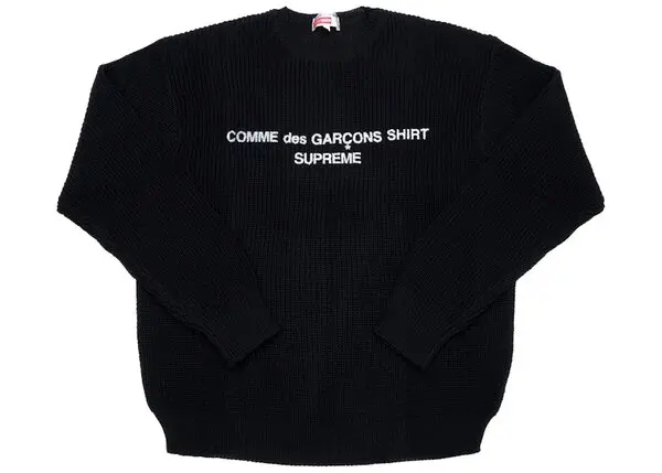 Supreme Comme Des Garcons Shirt Sweater - Black