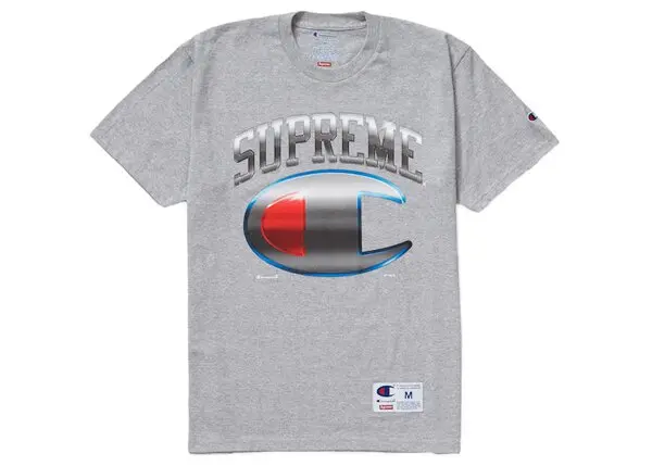 Supreme Champion Chrome Short Sleeve Top - Heather Grey