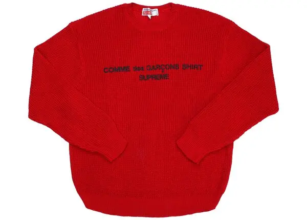 Supreme Comme Des Garcons Shirt Sweater - Red