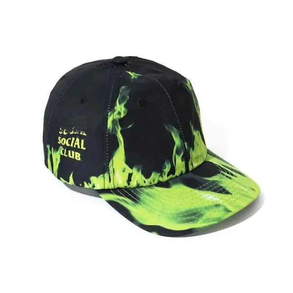 ANTI SOCIAL SOCIAL CLUB A Flame Inside Cap - Green Flame