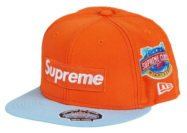 Supreme Championships Box Logo Fitted Hat - Orange