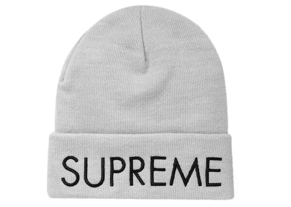 Supreme Capital Beanie - Ash Grey