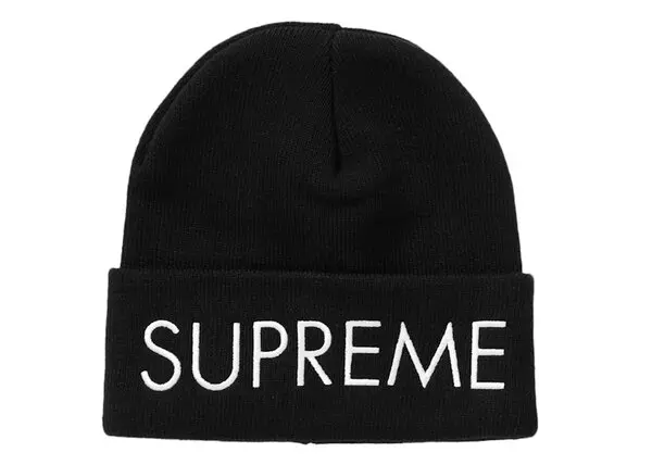 Supreme Capital Beanie - Black
