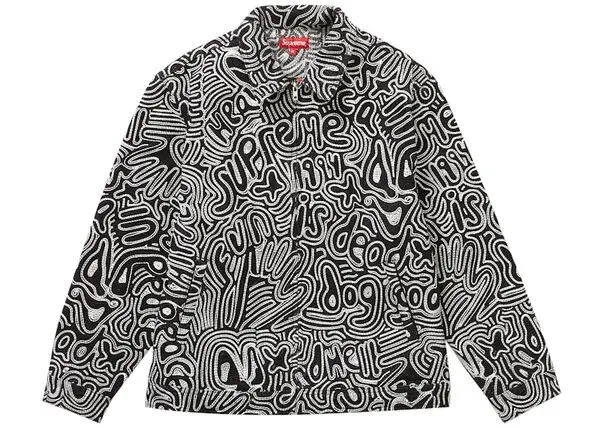 Supreme Chainstitch Denim Jacket - Black