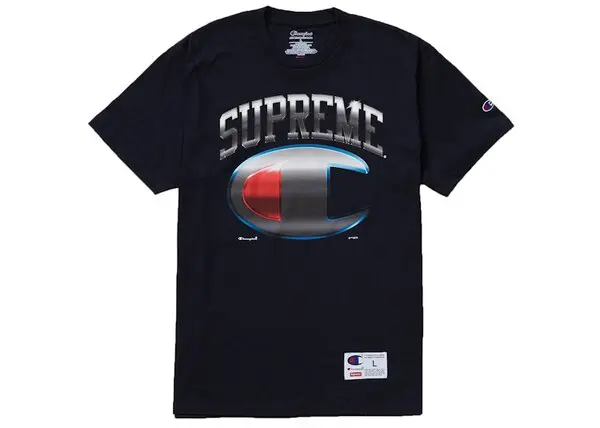 Supreme Champion Chrome Short Sleeve Top - Navy Blue