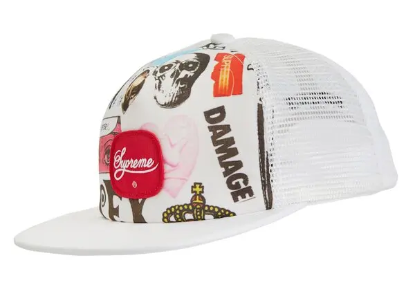 Supreme Blood Lust Mesh Back 5panel Cap - White