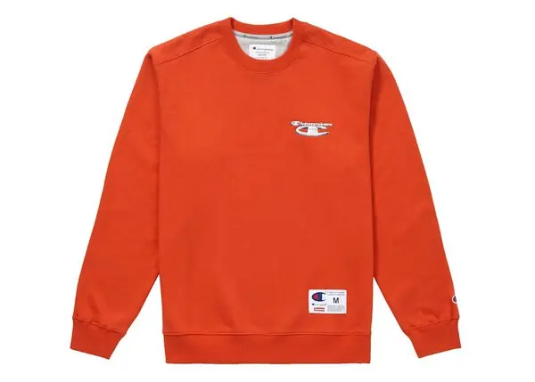 Supreme Champion 3d Metallic Crewneck Sweatshirt - Brick Red