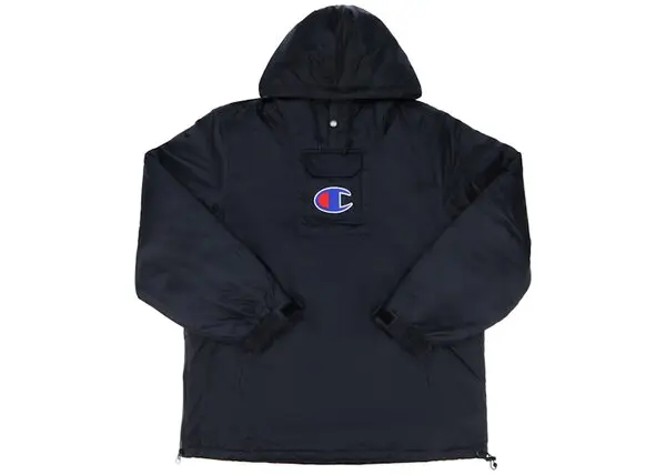 Supreme Champion Pullover Parka Jacket - Black