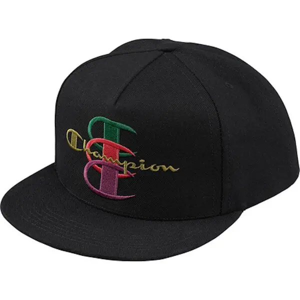 Supreme Champion 5-panel Cap - Black