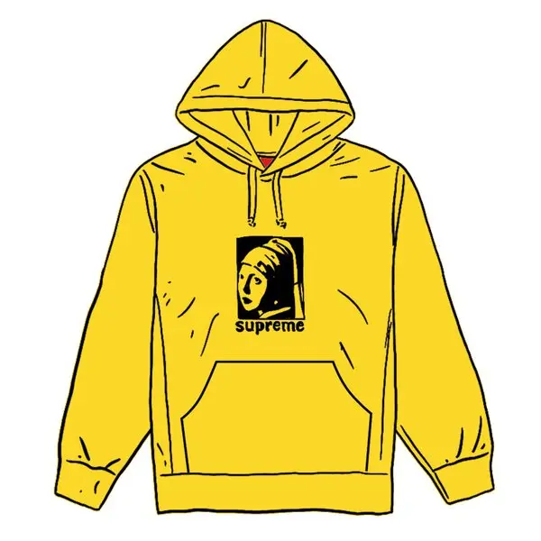 Supreme Pearl Hooded Sweatshirt - Lemon
