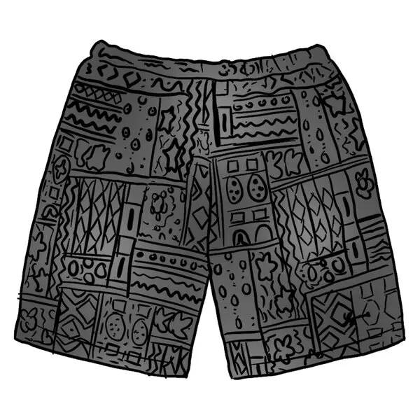 Supreme Knit Patchwork Shorts - Black