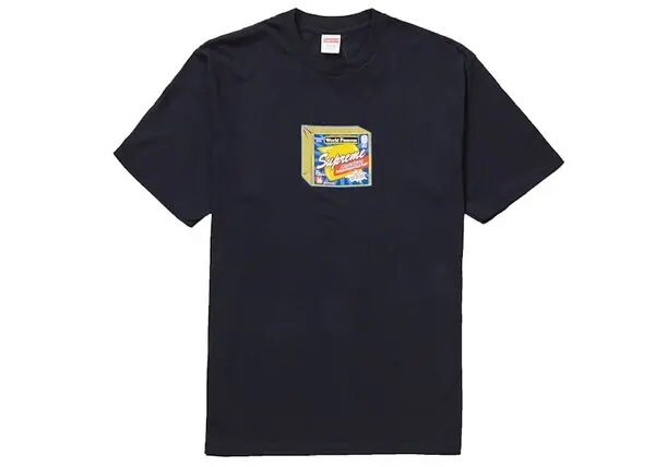 Supreme Cheese Tee Shirt - Navy Blue