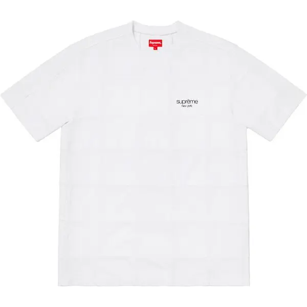Supreme Patchwork Pique Tee Shirt - White