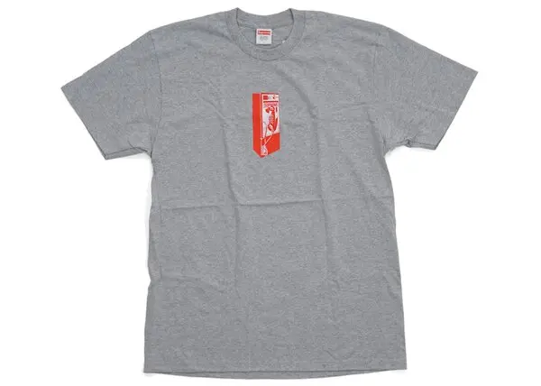 Supreme Payphone Tee Shirt - Heather Grey