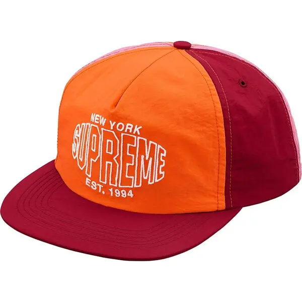 Supreme Pinwheel Nylon 5-panel Cap - Orange