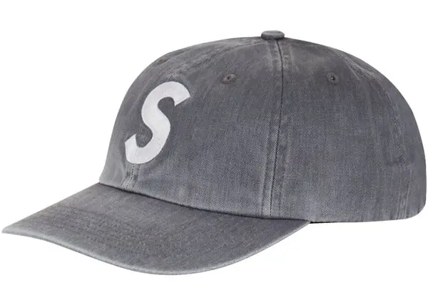 Supreme Pigment Print S Logo 6-panel Cap - Grey