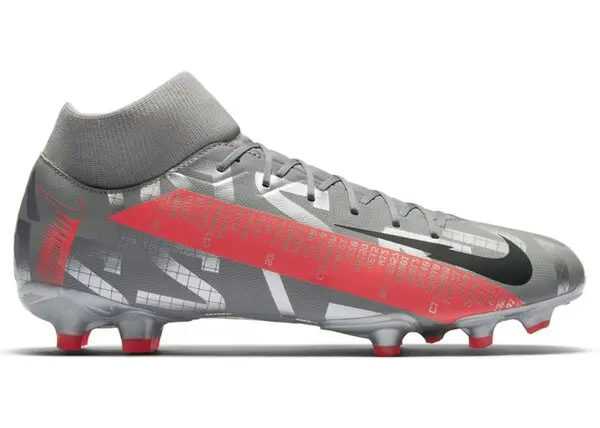 Nike Mercurial Superfly Academy Mg - Metallic Bomber Grey/particle Grey/laser Crimson