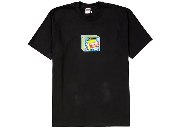 Supreme Cheese Tee Shirt - Black