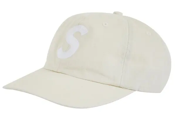 Supreme Pigment Print S Logo 6-panel Cap - Natural