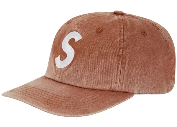 Supreme Pigment Print S Logo 6-panel Cap - Tan