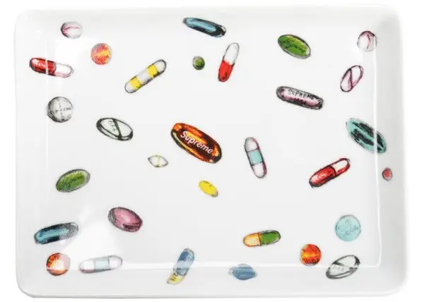 Supreme Pills Ceramic Tray - White