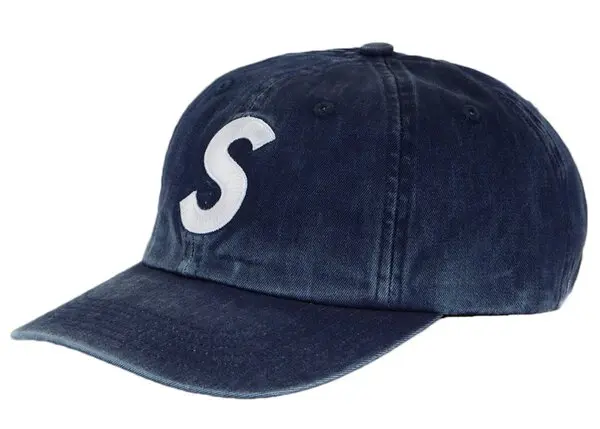 Supreme Pigment Print S Logo 6-panel Cap - Indigo