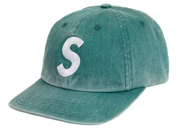 Supreme Pigment Print S Logo 6-panel Cap - Dark Teal