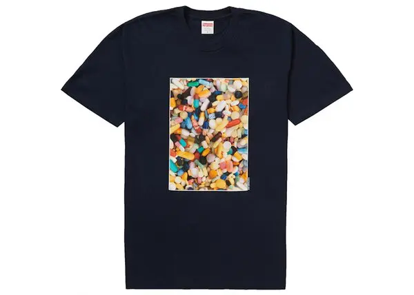 Supreme Pills Tee Shirt - Navy Blue