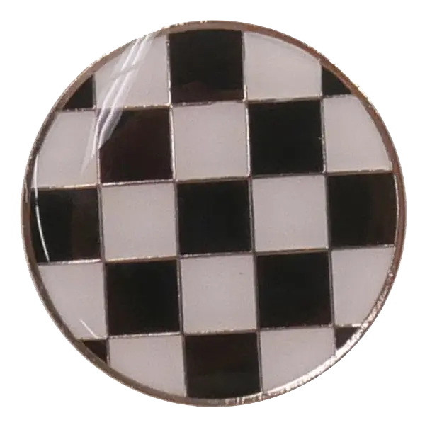 Supreme Checkerboard Pin - Silver