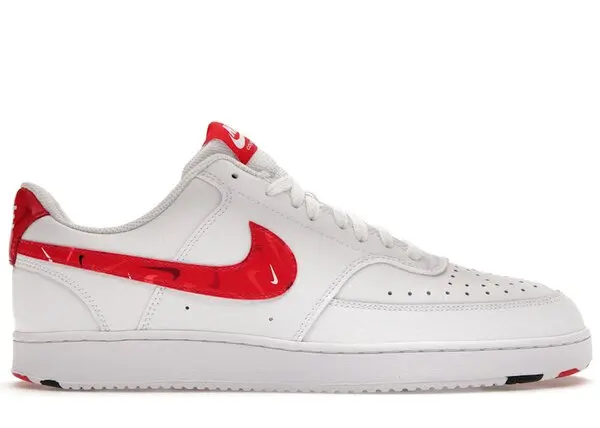 Nike Court Vision Low Sneakers - White/varsity Red