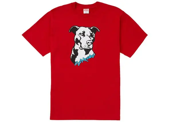 Supreme Pitbull Tee Shirt - Red