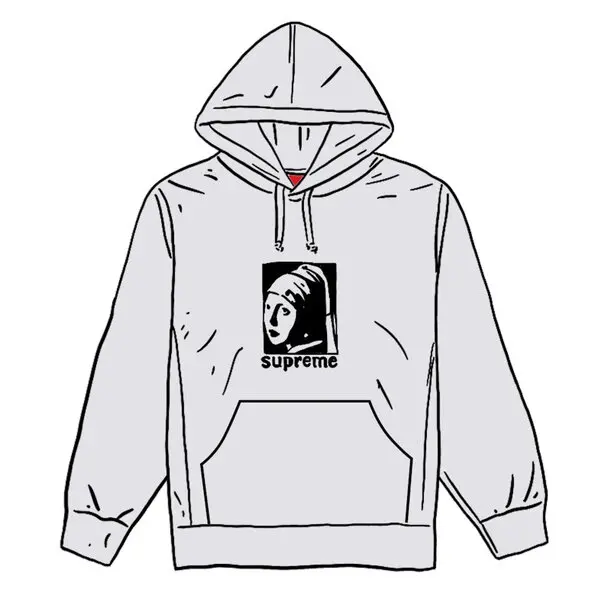 Supreme Pearl Hooded Sweatshirt - Ash Grey