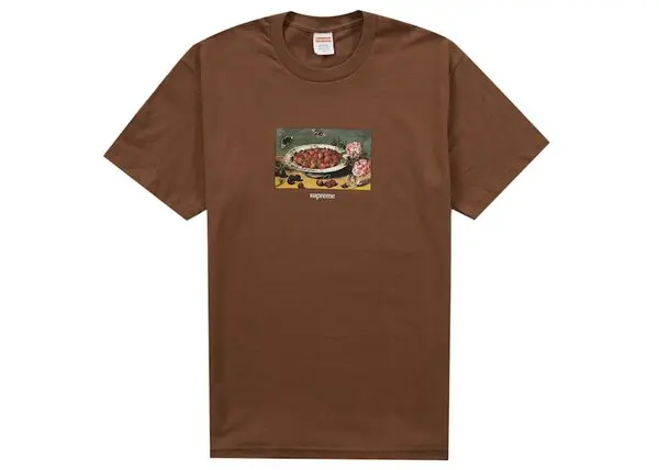 Supreme Strawberries Tee Shirt - Brown