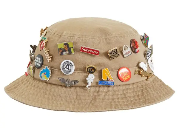 Supreme Pins Crusher Hat - Brown