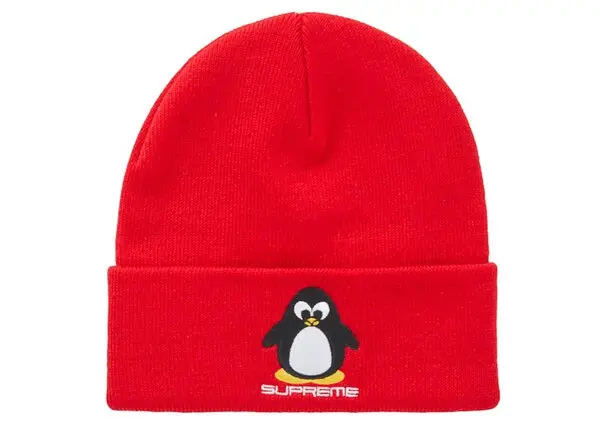 Supreme Penguin Beanie - Red