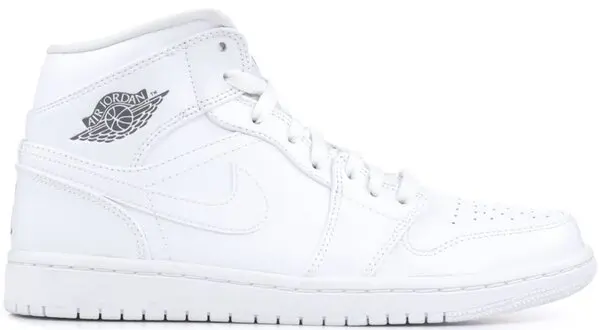 JORDAN 1 Mid Sneakers - White/cool Grey