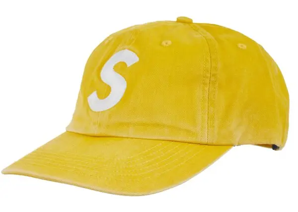 Supreme Pigment Print S Logo 6-panel Cap - Yellow
