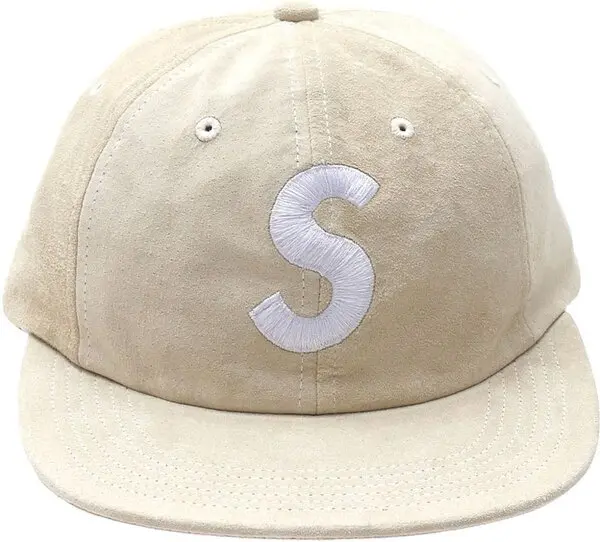 Supreme Suede S Logo 6 Panel Cap - Tan